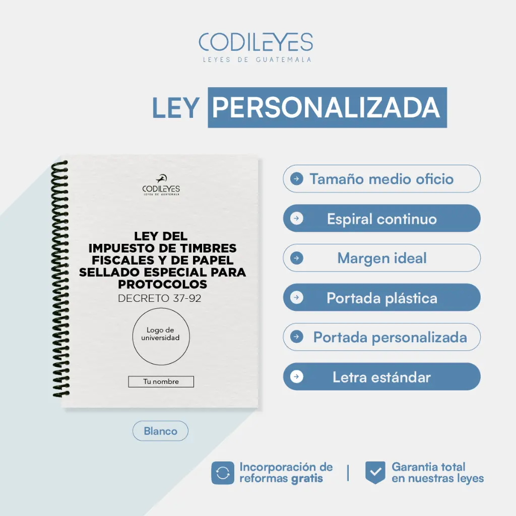 Not-10 Ley Del Impuesto De Timbres Fiscales Y De Papel Sellado Especial Para Protocolos | CodiLeyes